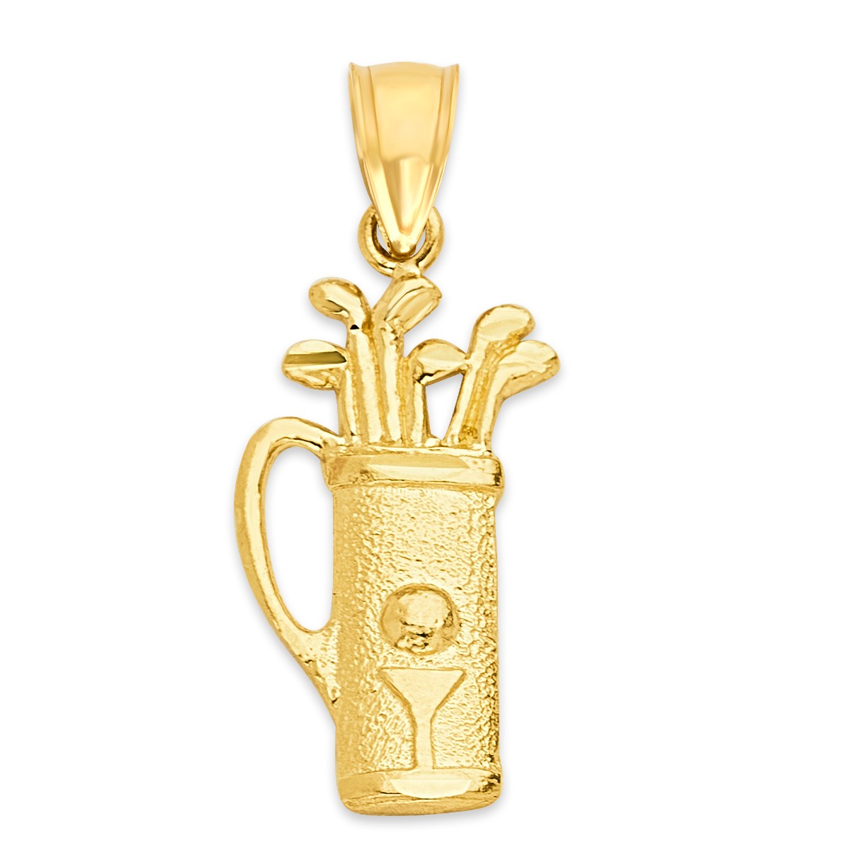 Solid Gold Boxing Golf Pendant - 10k or 14k – Golden Fire Jewelry